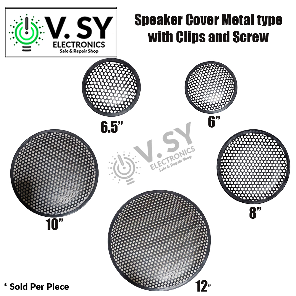 Speaker Cover Metal Type with Clips and Screw 8 Inches Speaker Mesh 6 ...