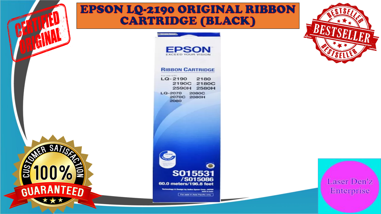 EPSON LQ-2190 ORIGINAL RIBBON CARTRIDGE (BLACK) | Lazada PH