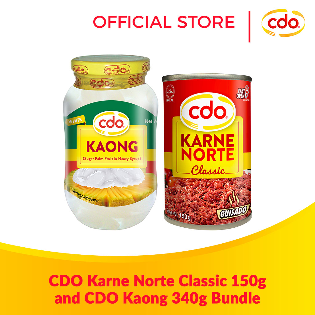 CDO Kaong (White) 340g and CDO Karne Norte Classic 150g Bundle | Lazada PH
