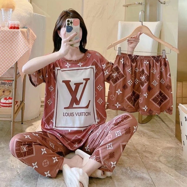 Women's Terno Cartoon Character 3 in 1 T-Shirt Short Pajama | Lazada PH