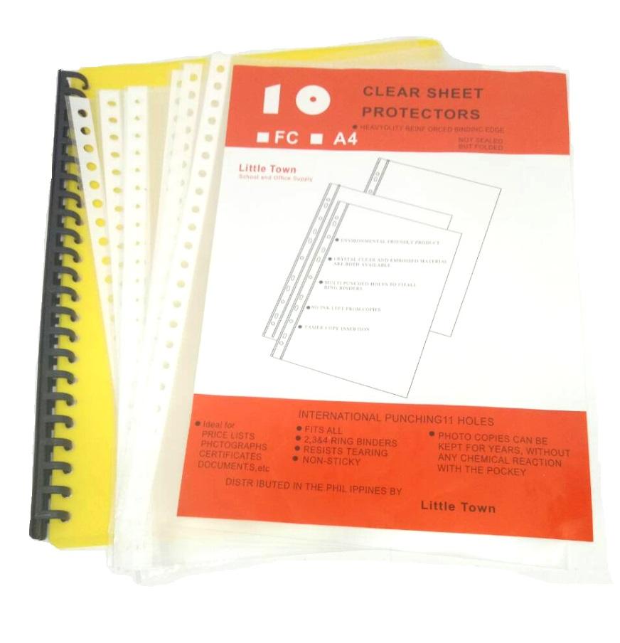 1 Clear Book Refillable 20 pockets Additional Clear Sheets 10 pockets ...