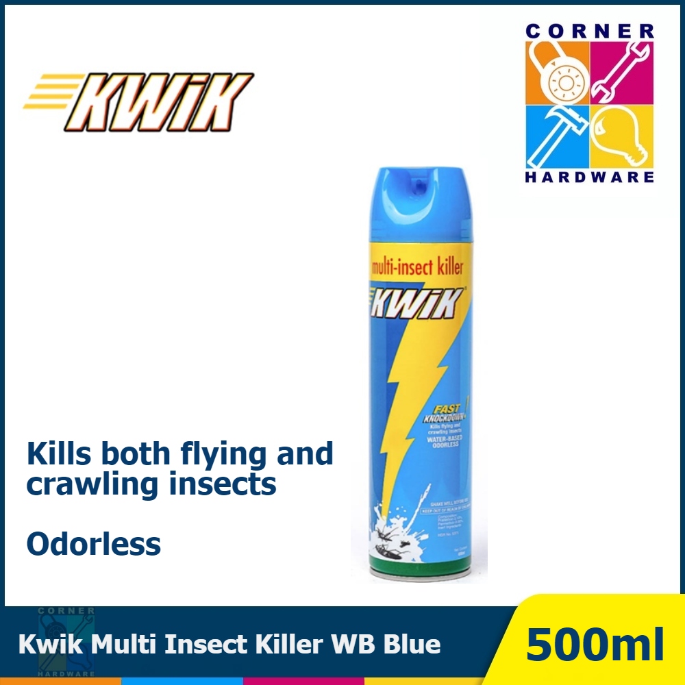 KWIK Multi Insect Killer WB Blue 500ml. | Lazada PH