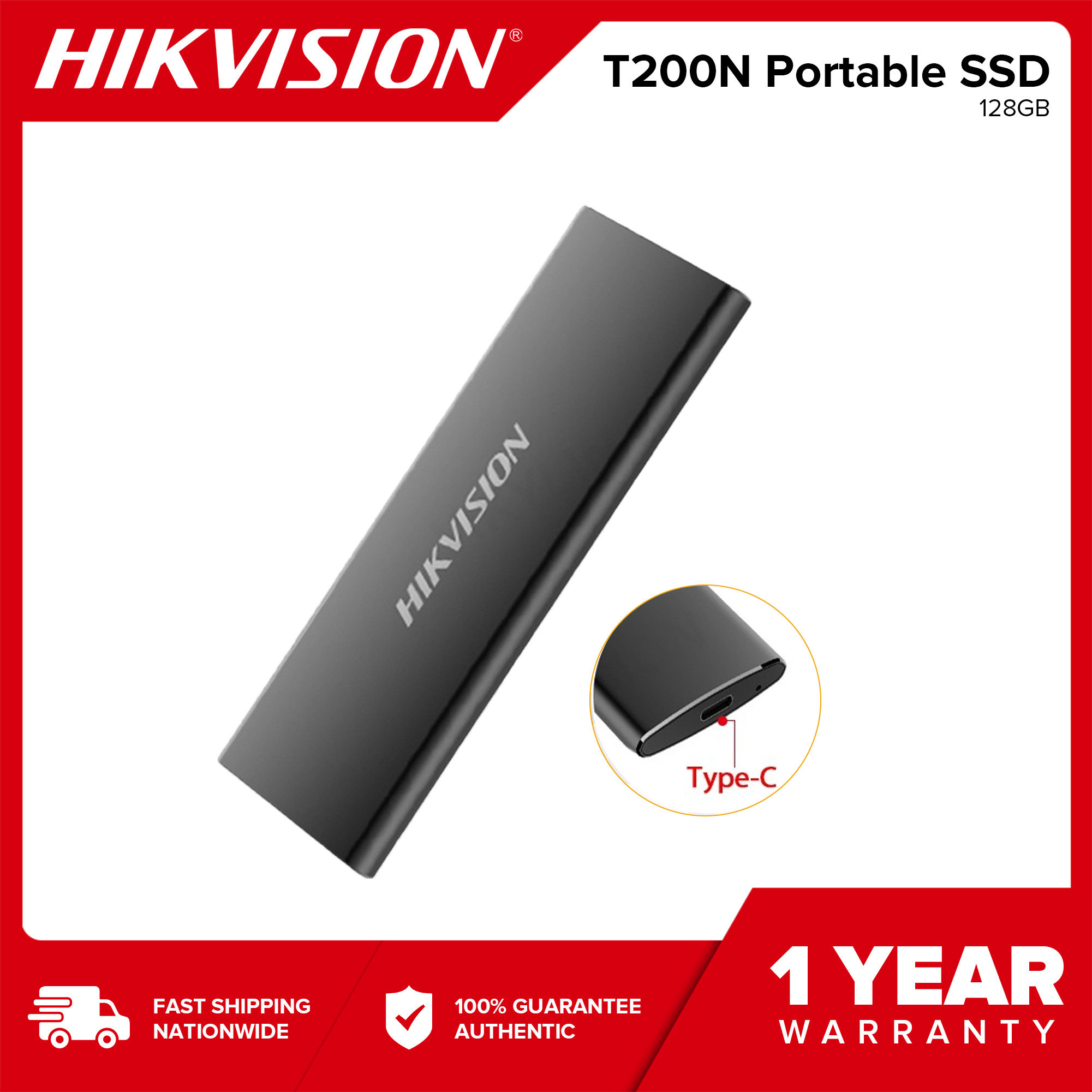 Hikvision HikStorage T200N Portable SSD 128GB 256GB External SSD 1TB ...