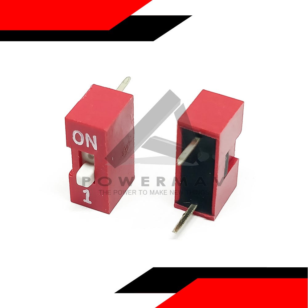 2pcs 1 way dip switch 1 position slide red micro small switch 2.54mm ...