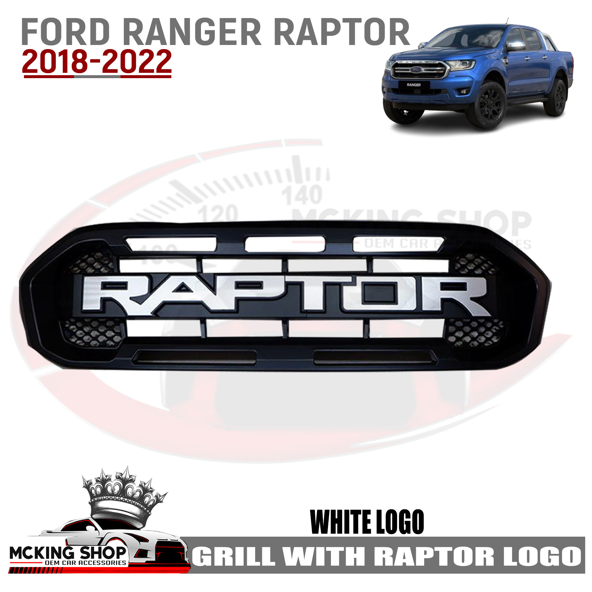 Ford Ranger 2018-2022 Front Raptor Grill with Raptor Logo | Lazada PH