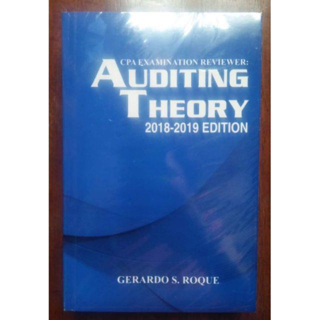 AUDITING THEORY 2018-2019 edition by Gerardo S.Roque | Lazada PH
