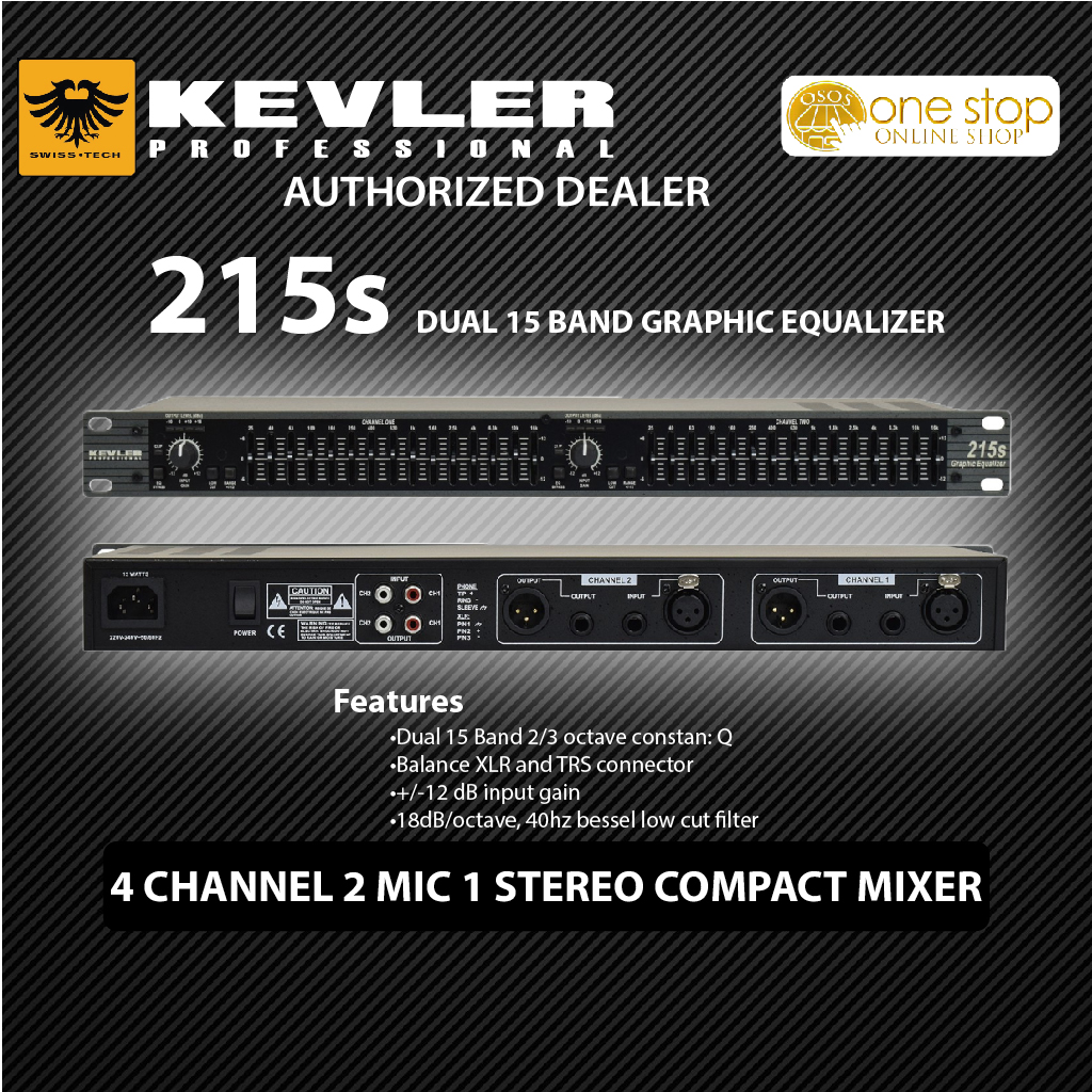 Kevler Professional 215s Dual 15 Band Graphic Equalizer •OSOS• | Lazada PH