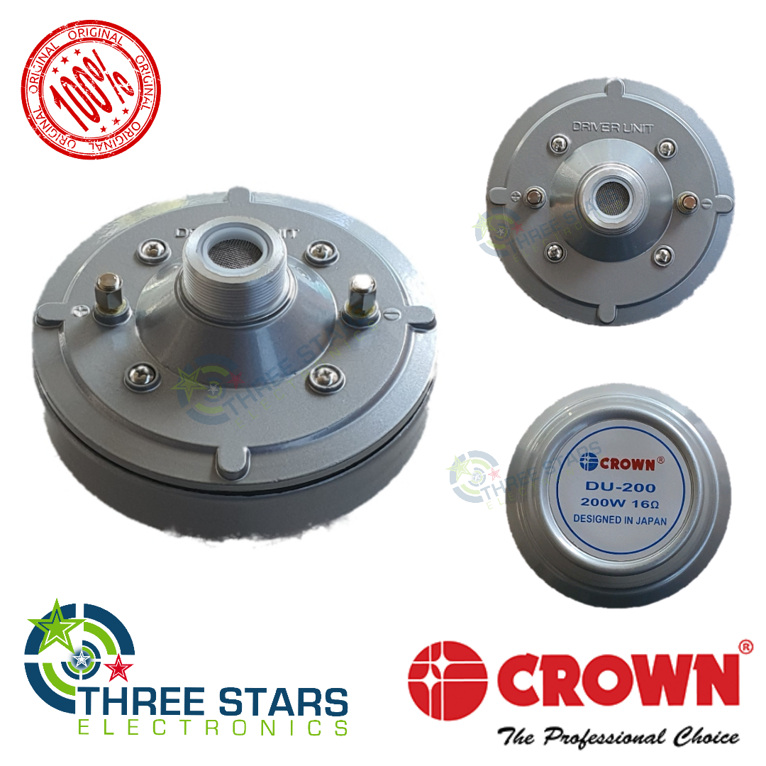 Original Crown DU-200 200W 16 Ohms PA Compression Driver Unit DU200 DU ...