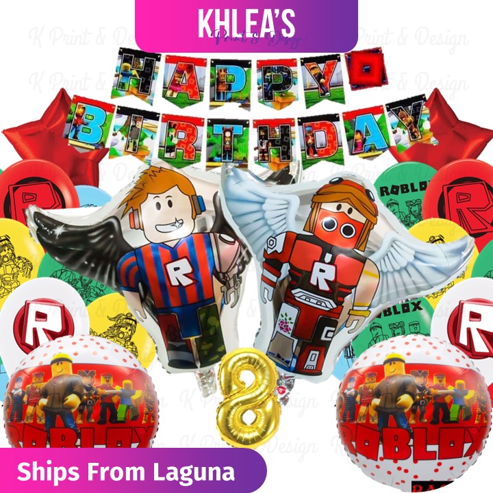 Roblox Birthday Party Theme Balloon Decorations Set BOY NEW | Lazada PH