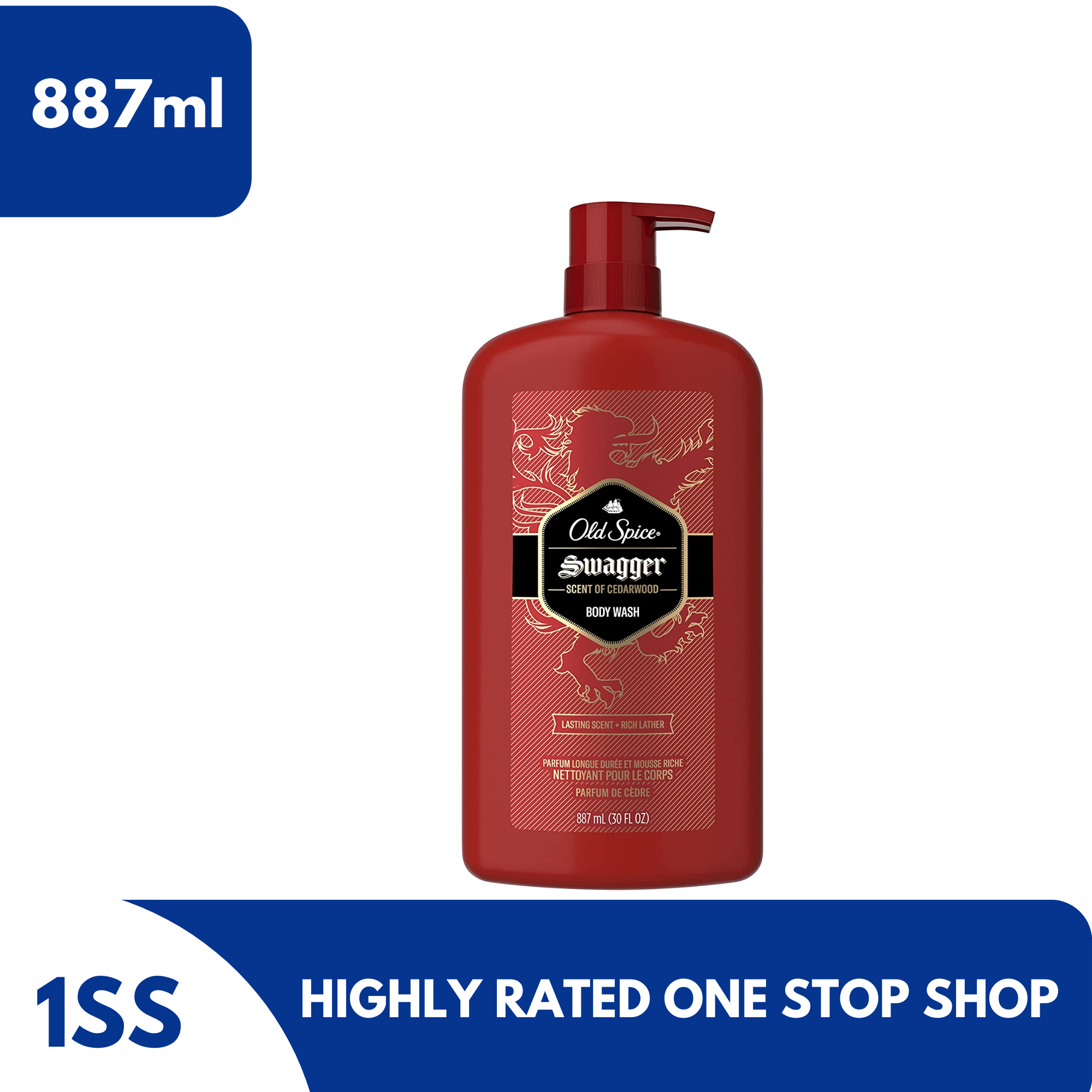 Old Spice Swagger Body Wash Cedarwood, 887ml | Lazada PH