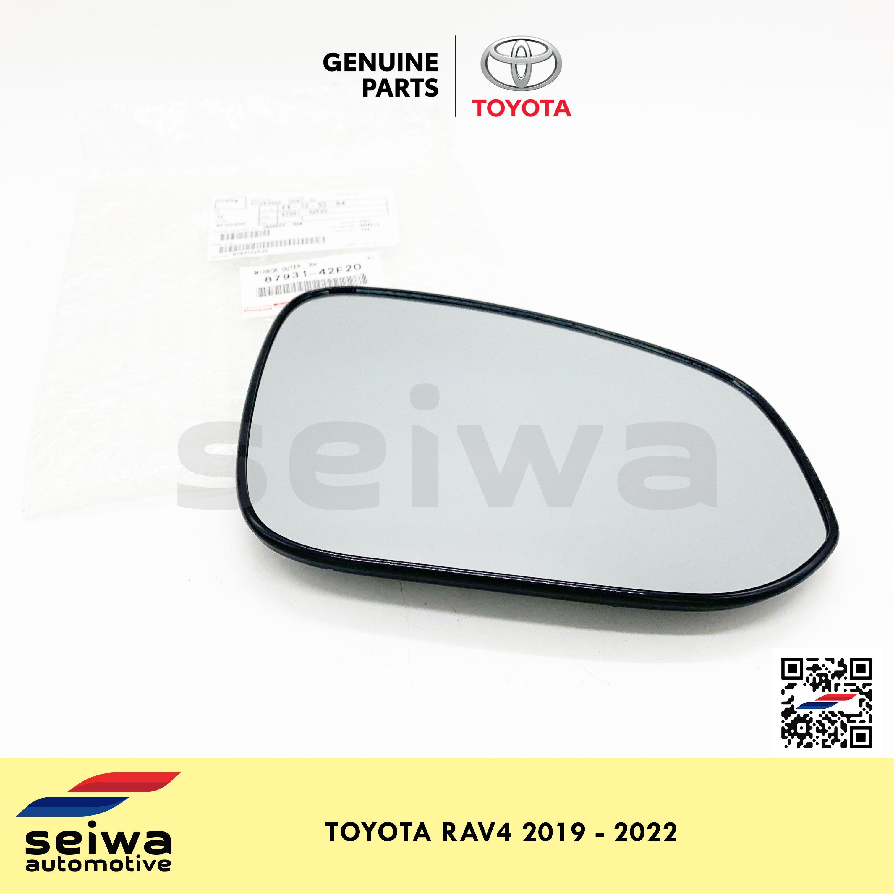 [2019 - 2022] Toyota Rav4 Side Mirror Lens RH (Passenger Side) - Toyota ...
