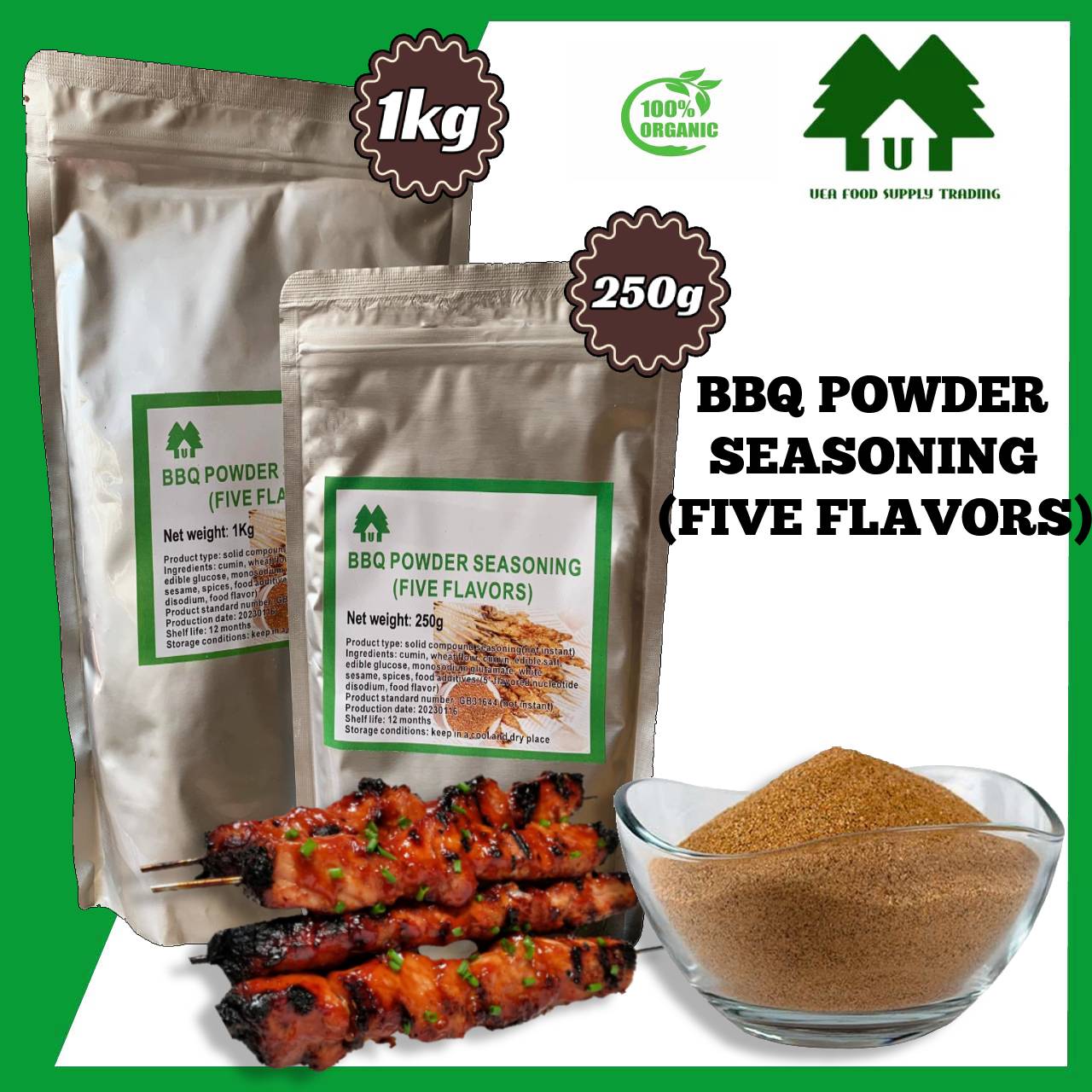 Barbeque Powder Seasoning (Five flavors) 250G/1KG | Lazada PH