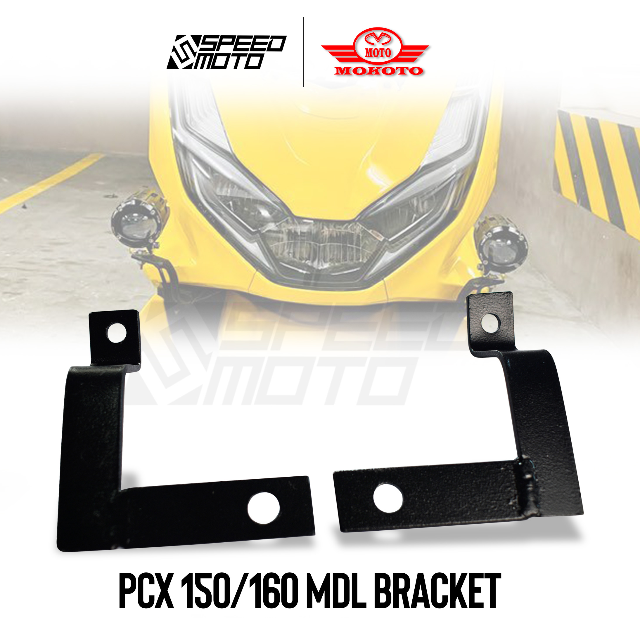 PCX 150 / 160 MINI DRIVING LIGHT BRACKET METAL / HEAVY DUTY LED HOLDER ...