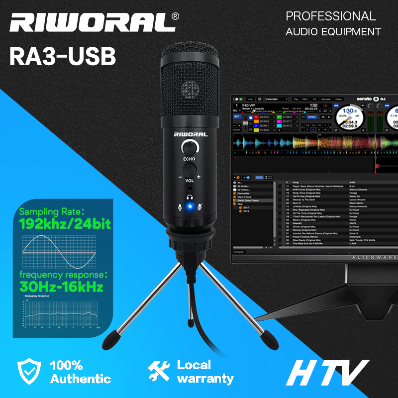 RIWORAL RAM6-SET (USB condenser microphone + stand) | Lazada PH