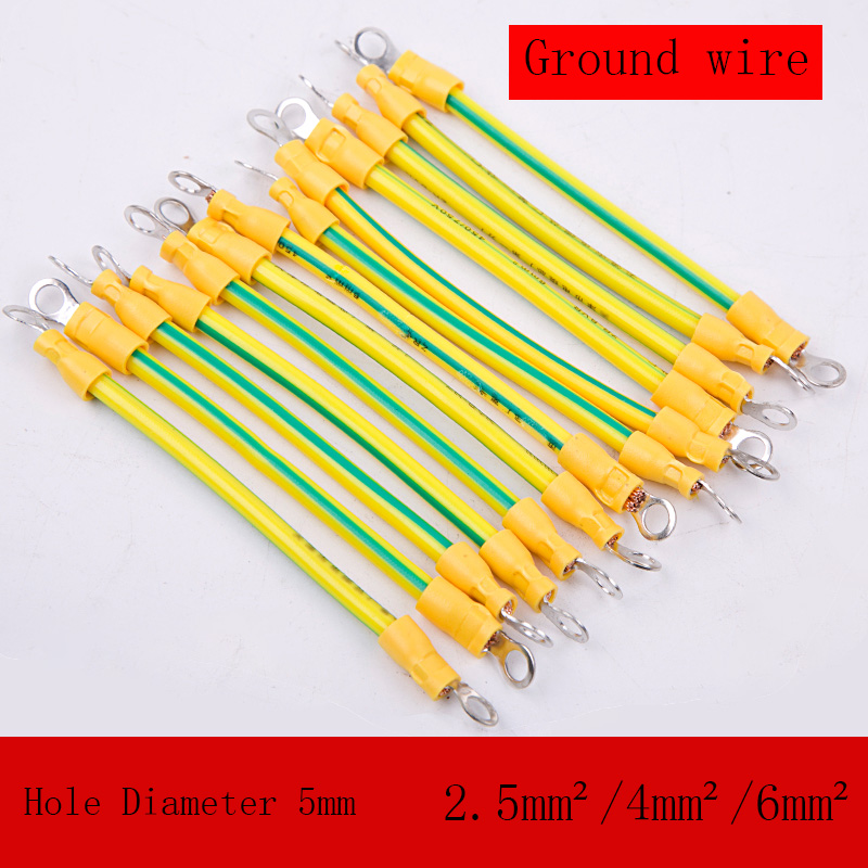 Yellow-Green Ground Wire Single-Core Multi-Strand Copper Cable 13/11/9 ...