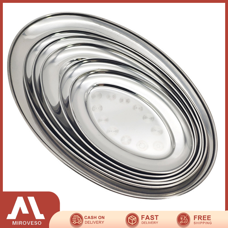 304 Stainless Steel Oval Plate / Fish Plate / Kitchen Utensil / Cooking ...
