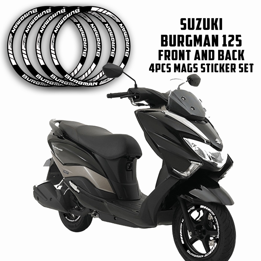 Suzuki Burgman Mags Sticker Set Front and Back | Lazada PH