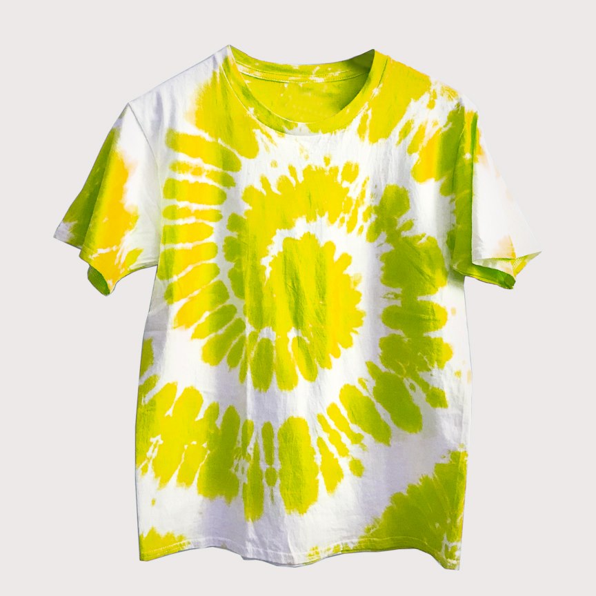 Tie Dye Shirt - Yellow X White Spiral | Lazada PH