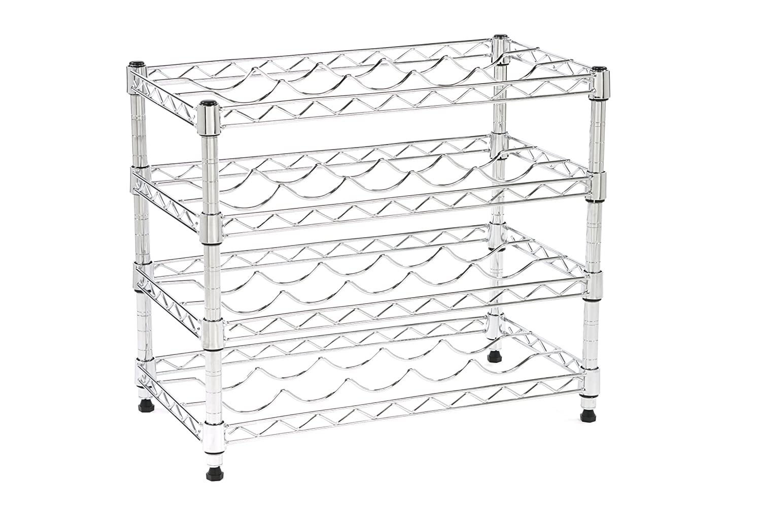 Seville Classics 20-Bottle Chrome Wine Rack | Lazada PH