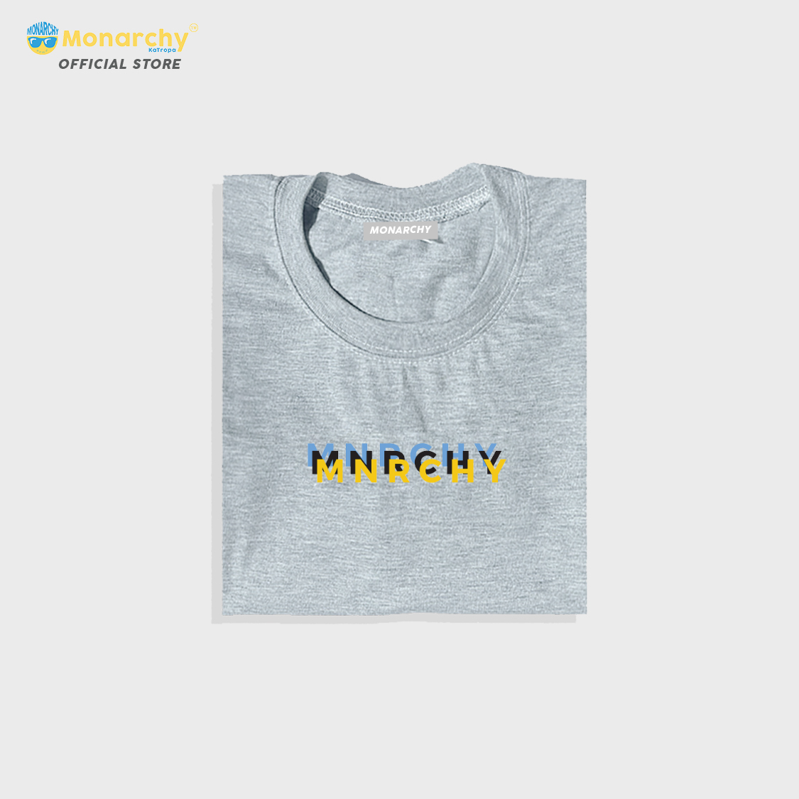 Monarchy Official Logo Tee Vol.2 in 3 Colors: Yellow Gray and Sky Blue ...