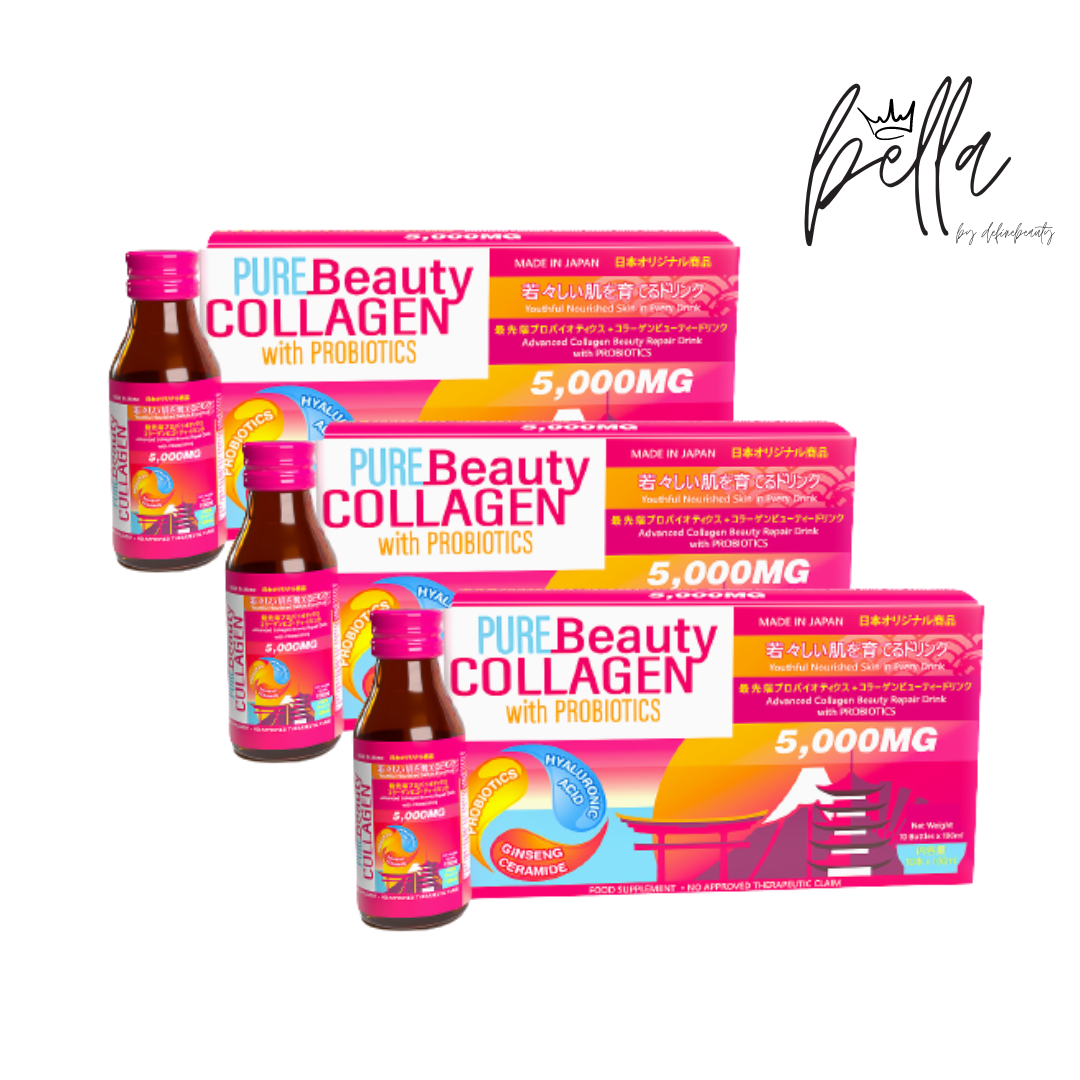 Pure Beauty Collagen Drink w/ Probiotics 5000mg 10 Bottles1 box | Lazada PH