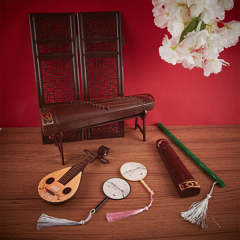 [Flsah sale]Bjd Doll Accessories Dollhouse Decoration Props Fan Musical ...