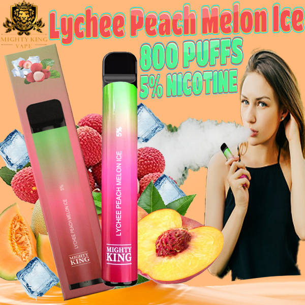 LEGIT MIGHTY KING Puff Plus smoke vaper full set (800 Puffs) (LYCHEE ...