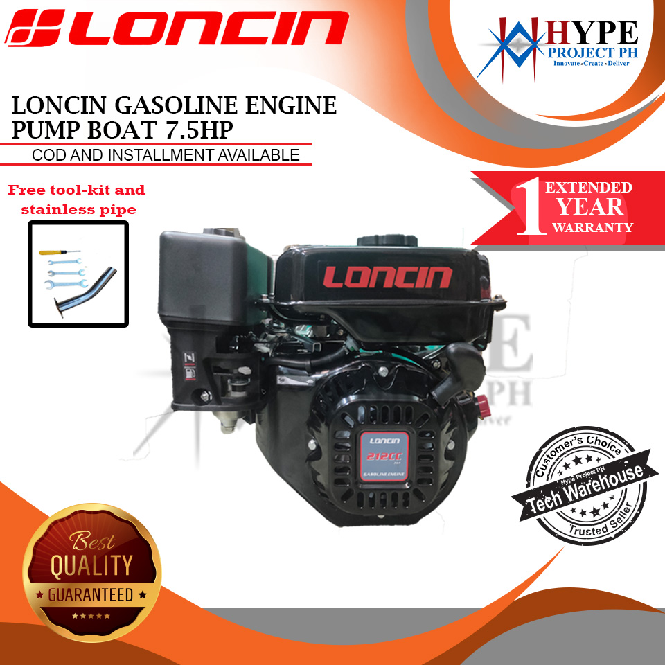 LONCIN Gasoline Powered Engine 7.5-HP High Speed General Purpose ...
