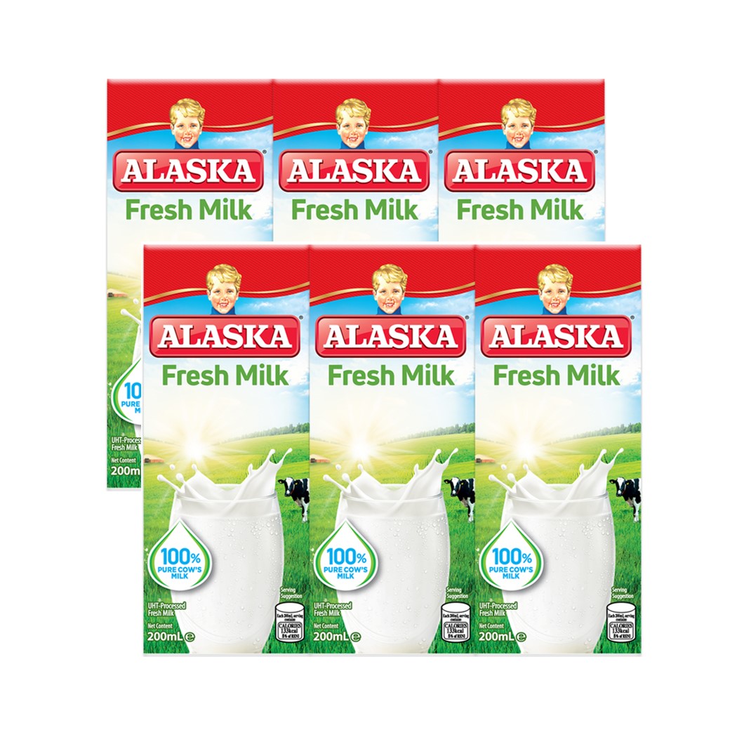 Alaska Fresh Milk 200ml - Pack of 6 | Lazada PH