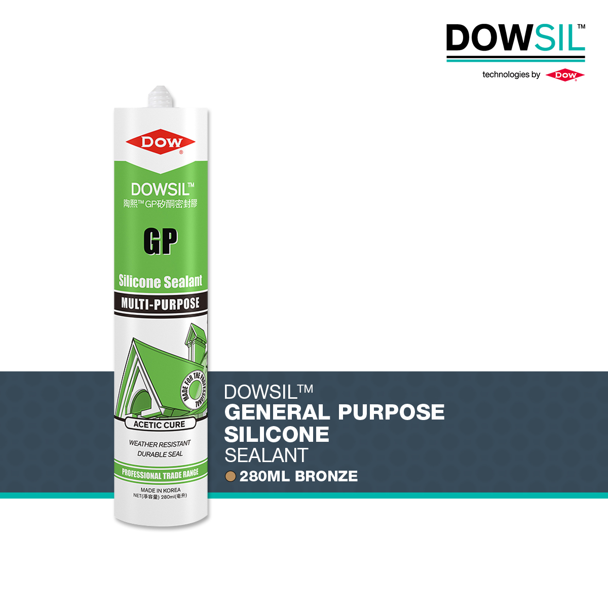 DOWSIL™ General Purpose Silicone Sealant (280 ML) | Lazada PH