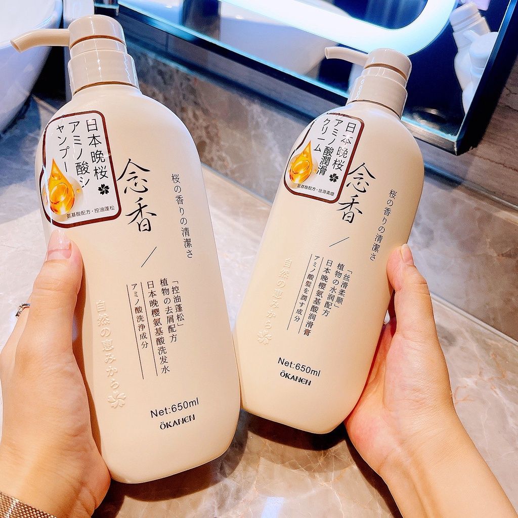 Natural Japanese Sakura Shampoo and Conditioner Japan Hair Grower Anti ...