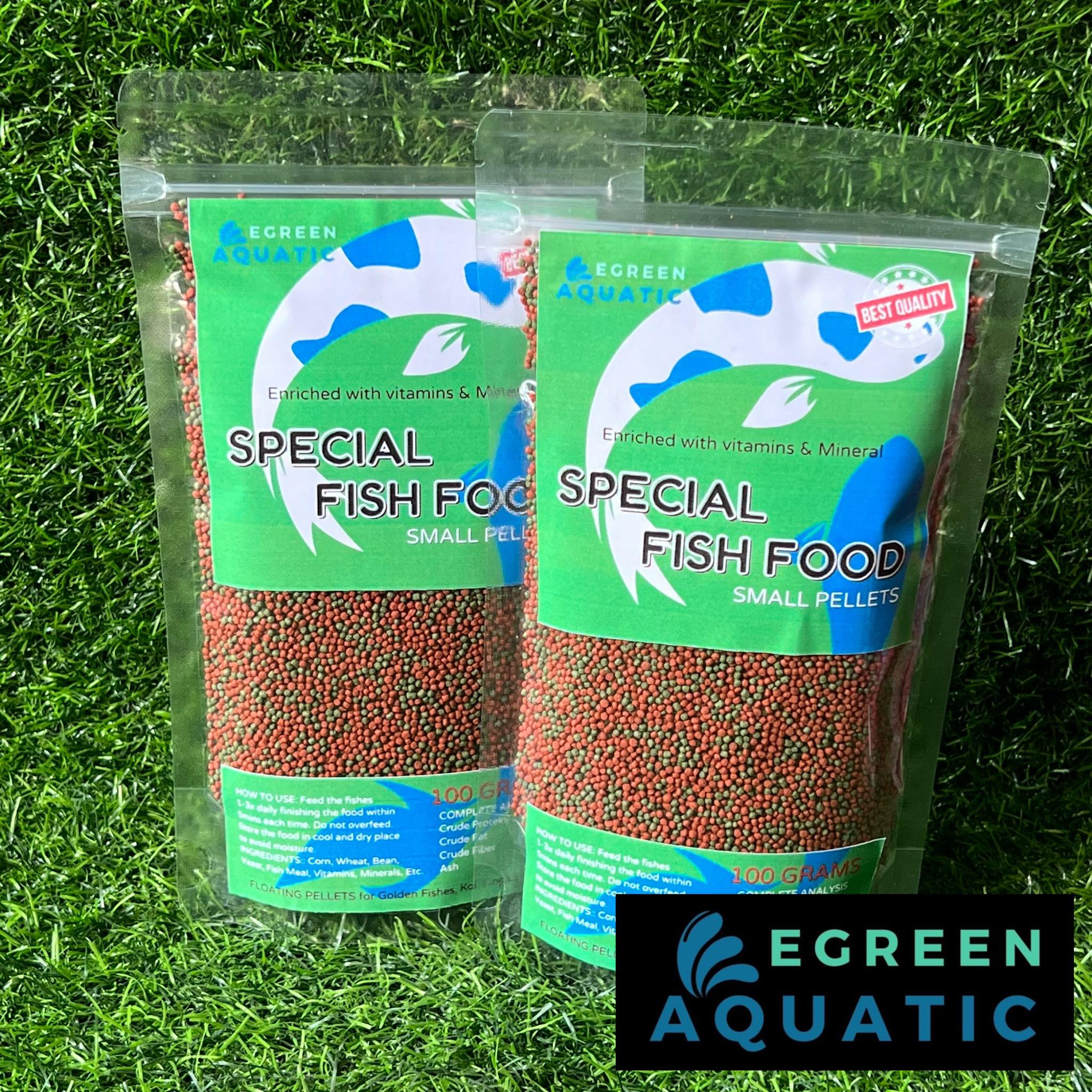 Taiwo Red Green Floating SMALL Pellet Fish Food - 200grams | Enriched ...