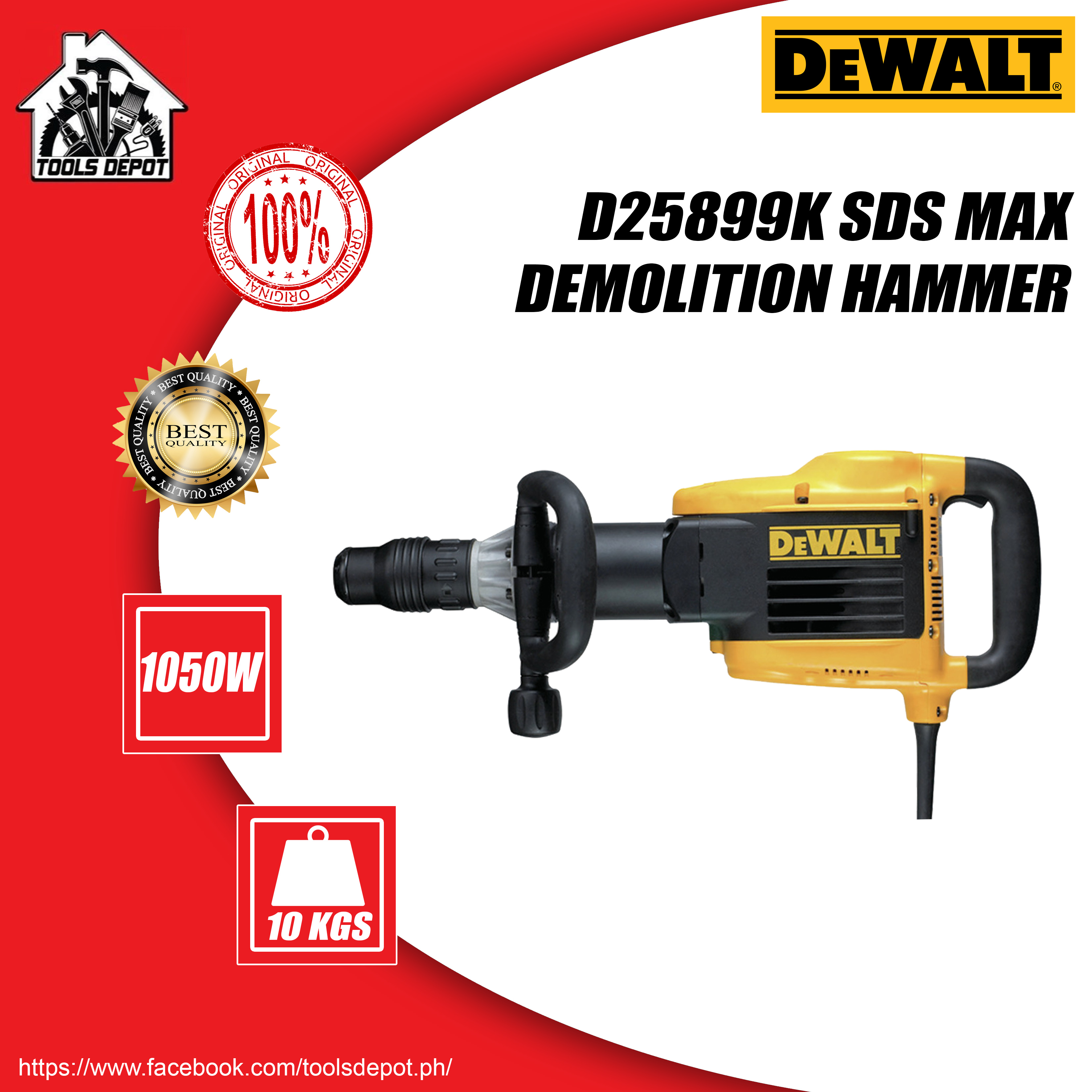 DeWalt D25899k SDS-MAX 10Kg Demolition Hammer | Lazada PH