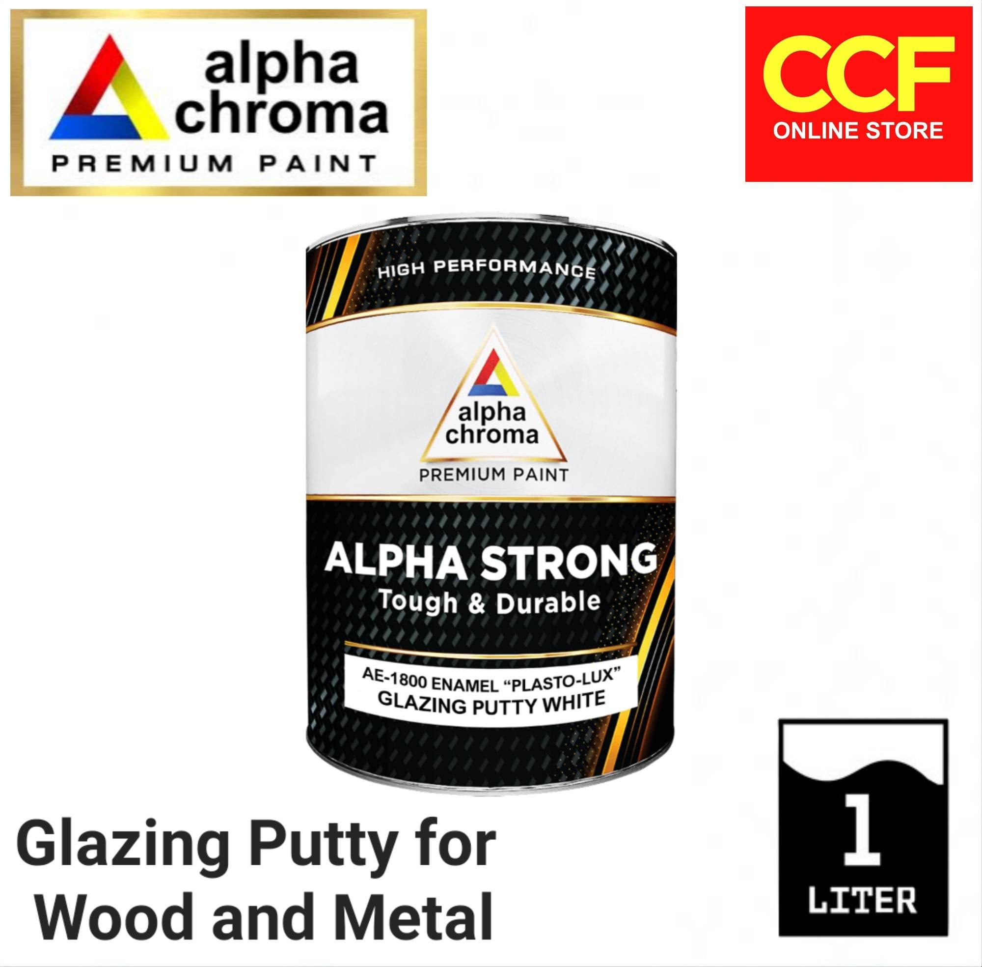 Welcoat Alpha Chroma Plastolux Enamel Glazing Putty White 1 Liter ...