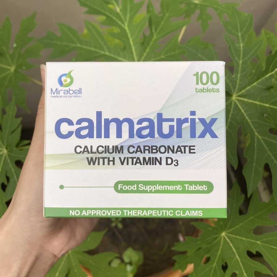 MIRABELL Calmatrix Calcium Carbonate with Vitamin D3 (100 tablets ...