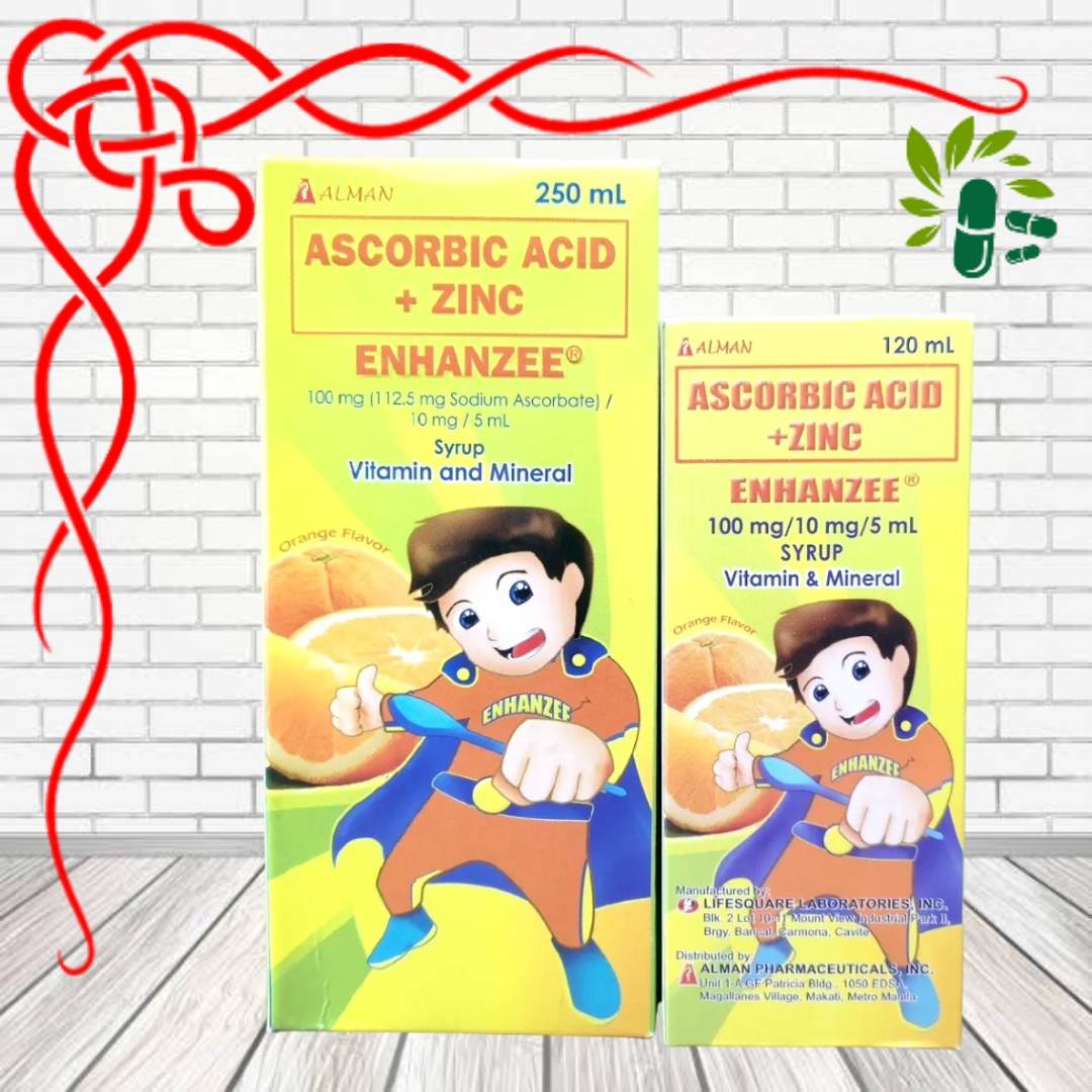 ENHANZEE (Ascorbic Acid + Zinc) 120mL / 250mL syrup | Lazada PH