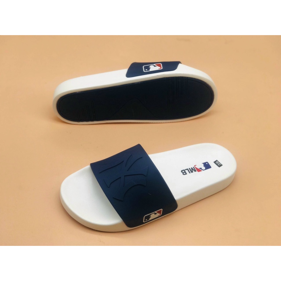 mlb Rubber Horizontal Strap Men'S Sandals ny mlb Smooth NINSHOP | Lazada PH