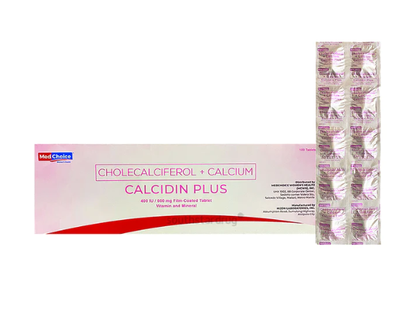 Calcidin Plus 400 I.U./600mg Tablet - 20s | Lazada PH