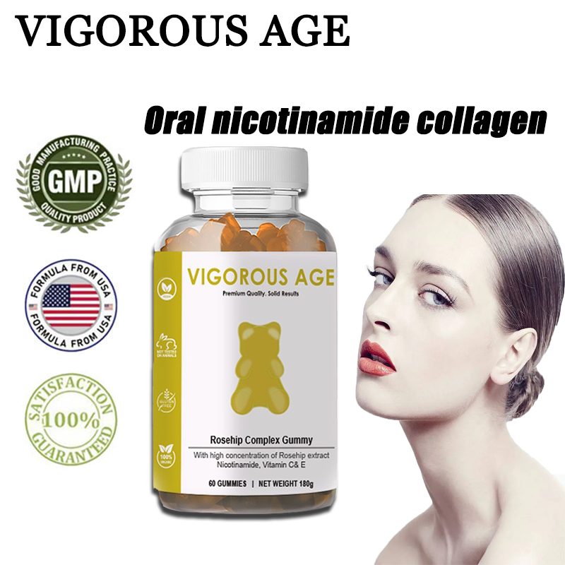 VIGOROUS AGE Collagen Gummies with Niacinamide Whitening Anti-aging ...