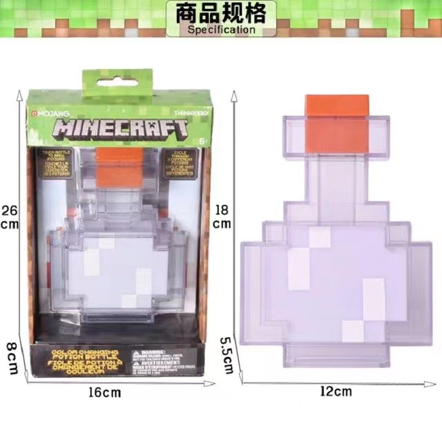 [NEW]2022 Minecraft Potion Bottle Light 8 Color-Changing LED Lamp 7 ...