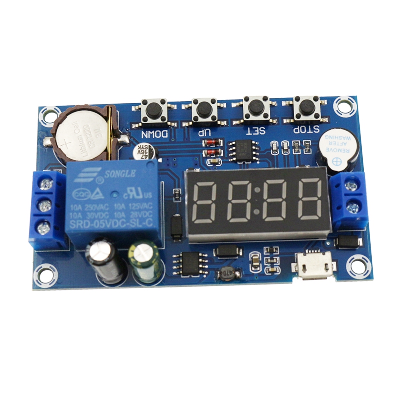 Real Time Timer Relay Module Timing Delay Switch DC 5V Control Clock Synchronization Multiple ...