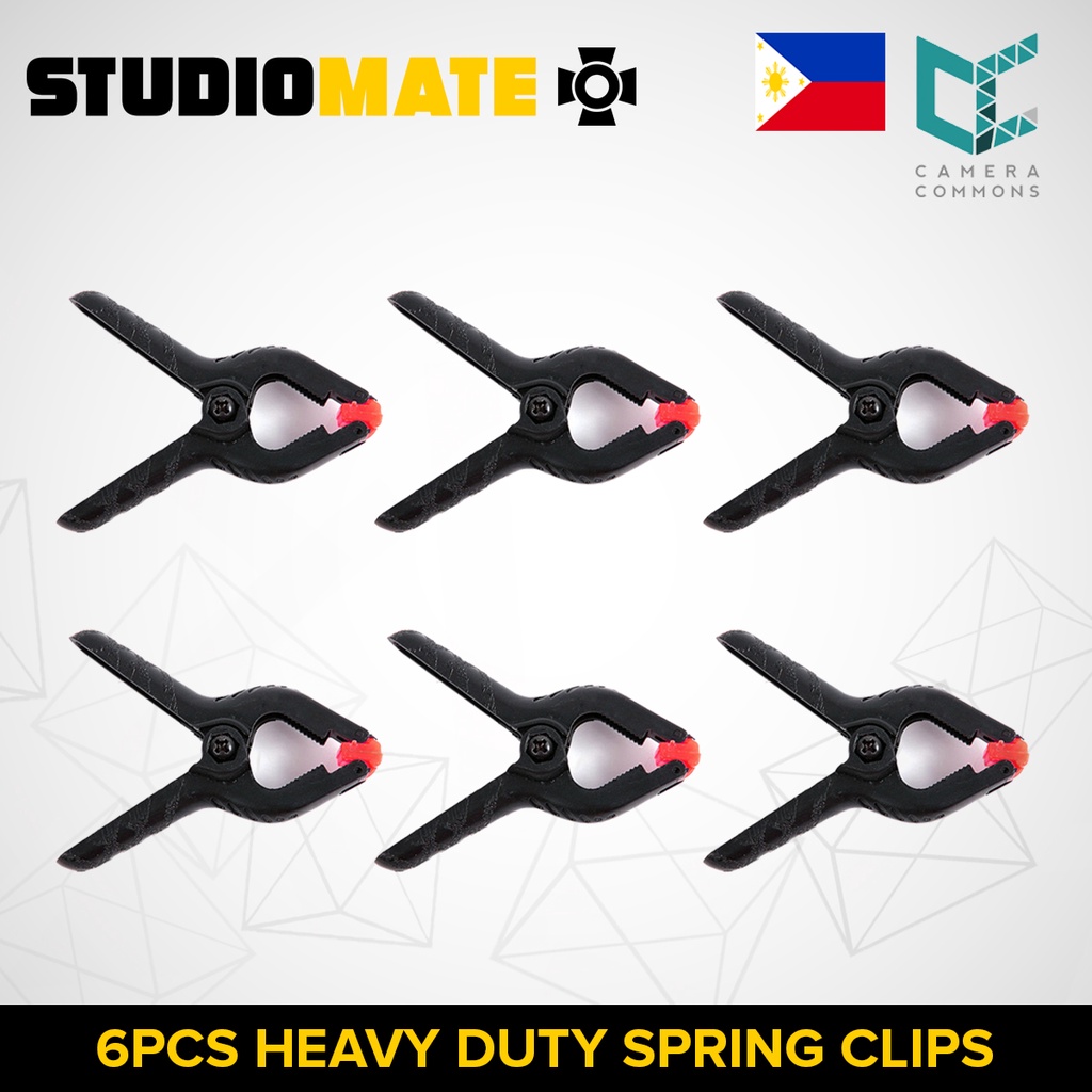 Heavy Duty Spring Clips for Background Paper Studio Photography Clamp ...