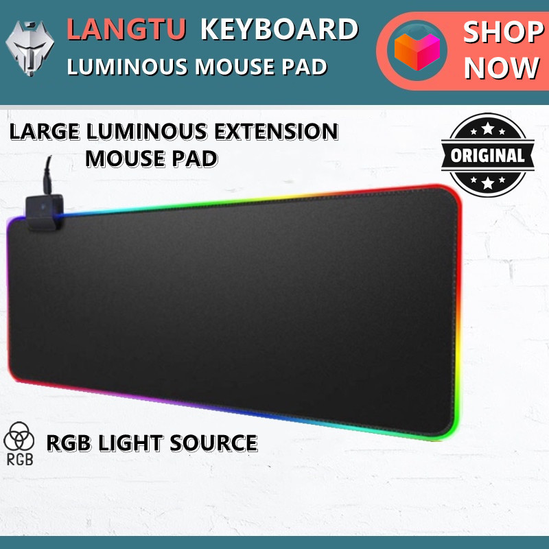 LANGTU Gaming Extra Large Luminous Extension RGB LIGHT Mouse Pad | Lazada PH