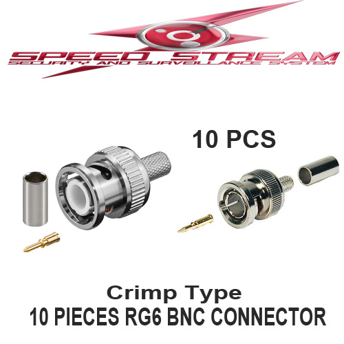 CCTV RG6 BNC CONNECTOR CRIMP TYPE 10PCS | Lazada PH