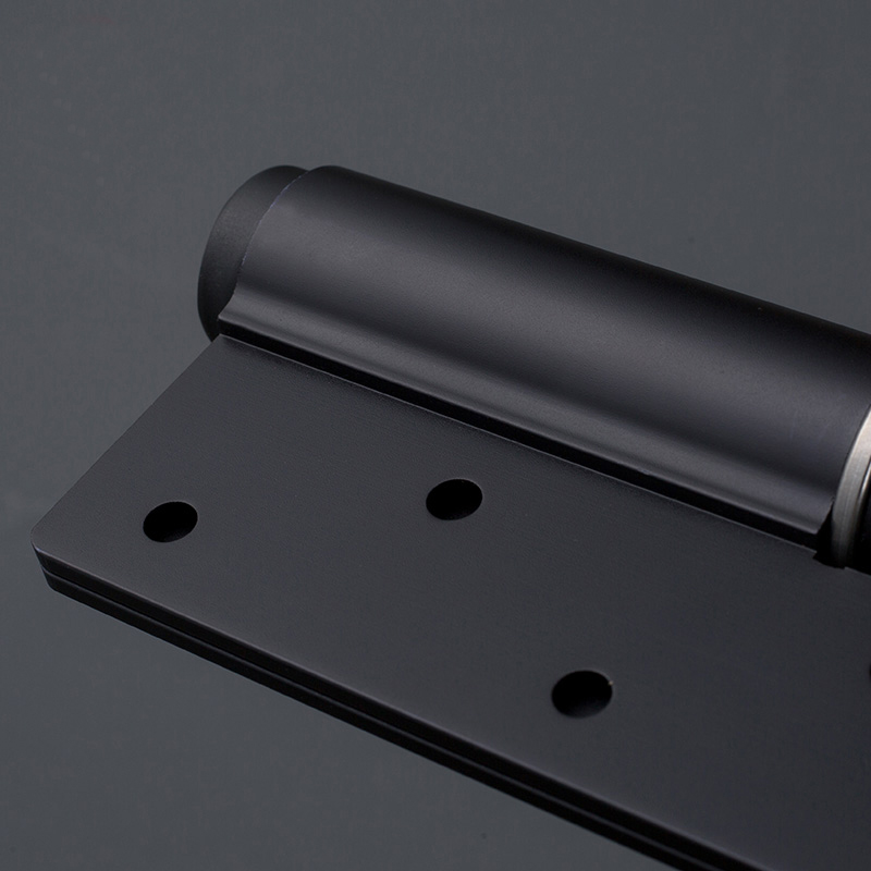 The hinged hydraulic door closers of the concealed door of the cypress ...