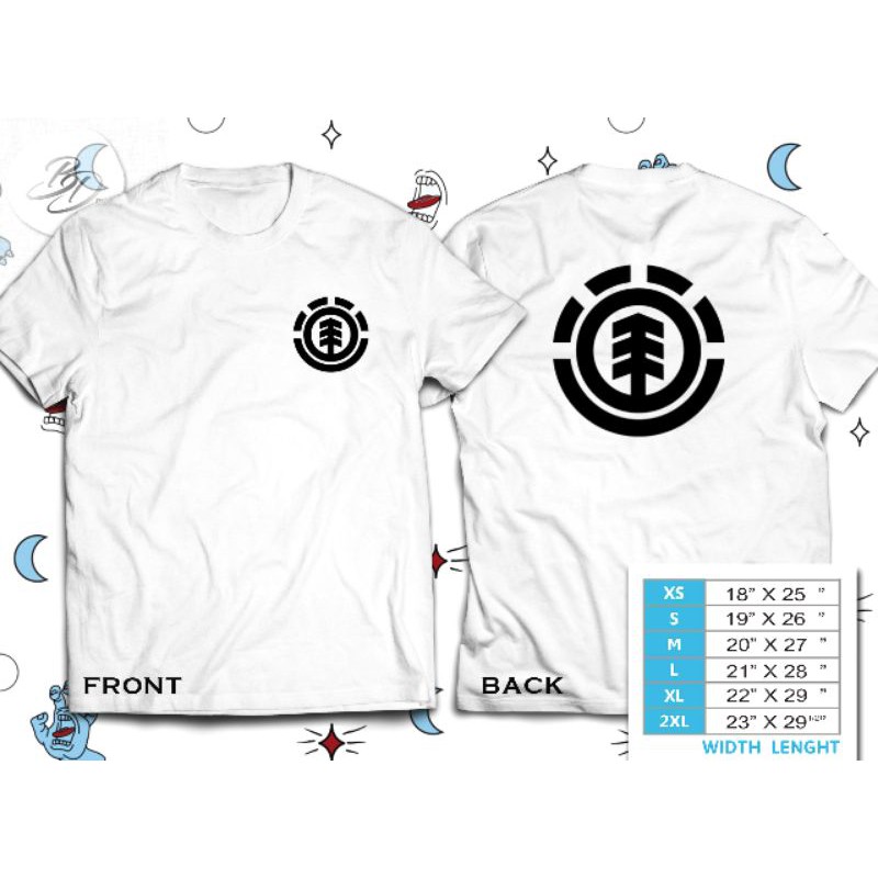 Element Front And Back Design Premium Quality Shirt | Lazada PH