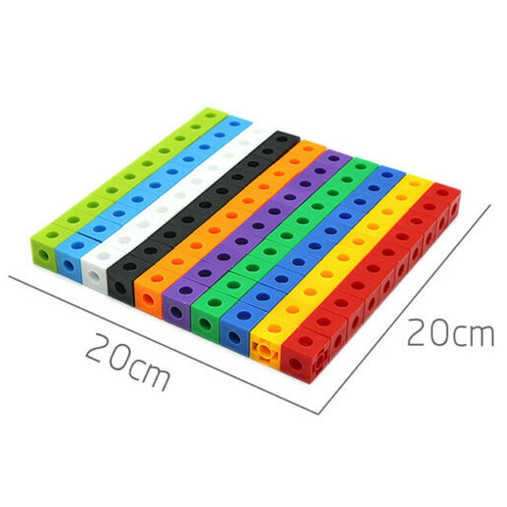 100PCS Assembled Building Blocks Kids Stacking Cube Building Kit ...