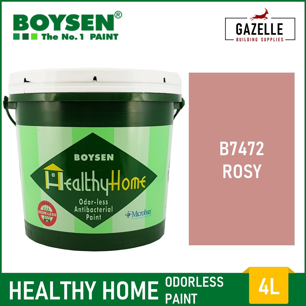 Boysen Healthy Home Odorless and Anti-Bacterial Paint - 4L ( 10 Colors ...