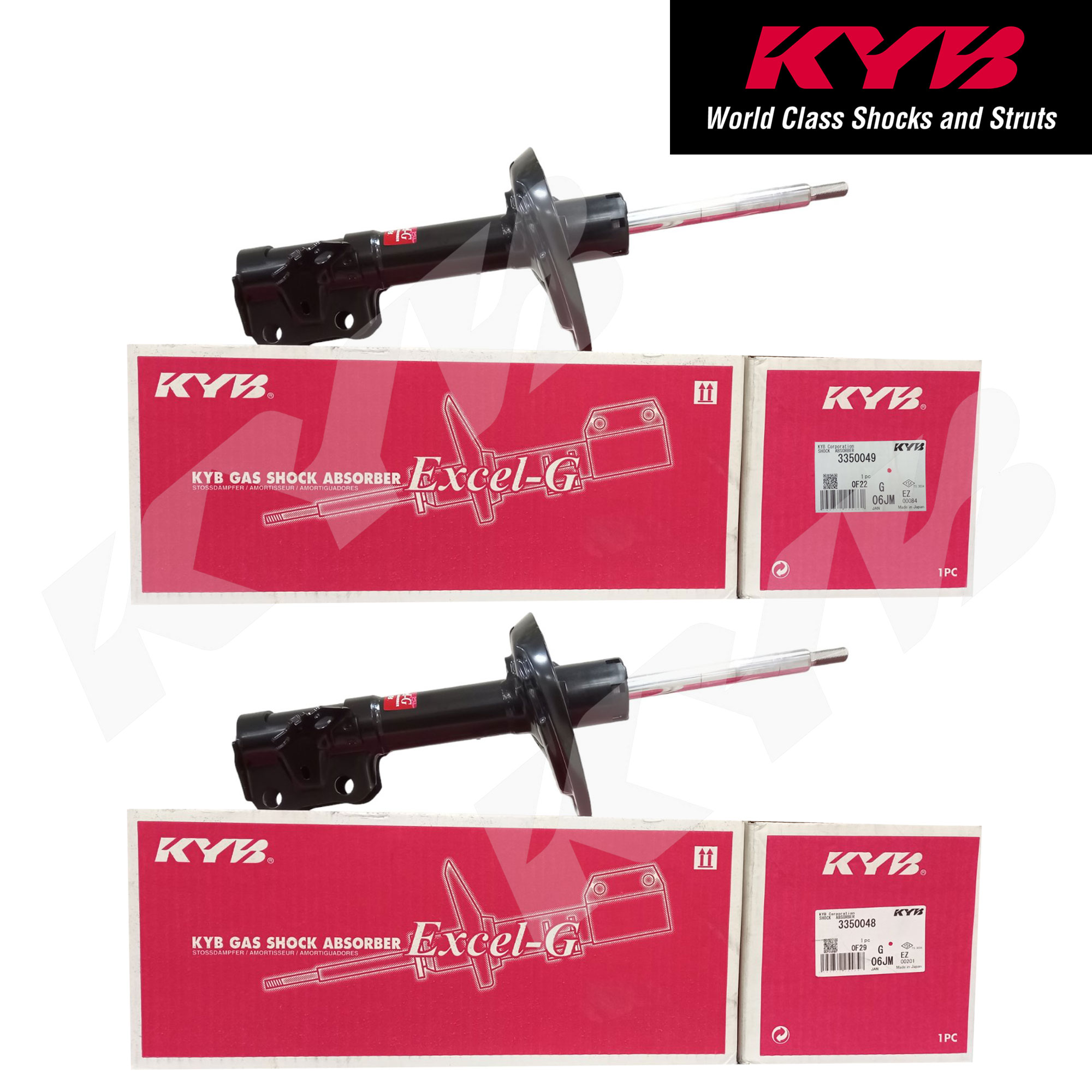 KYB 3350048/3350049 for Toyota Camry (NEW) 2019 - 2022 Set of 2 Front Gas Shock Absorber KAYABA ...