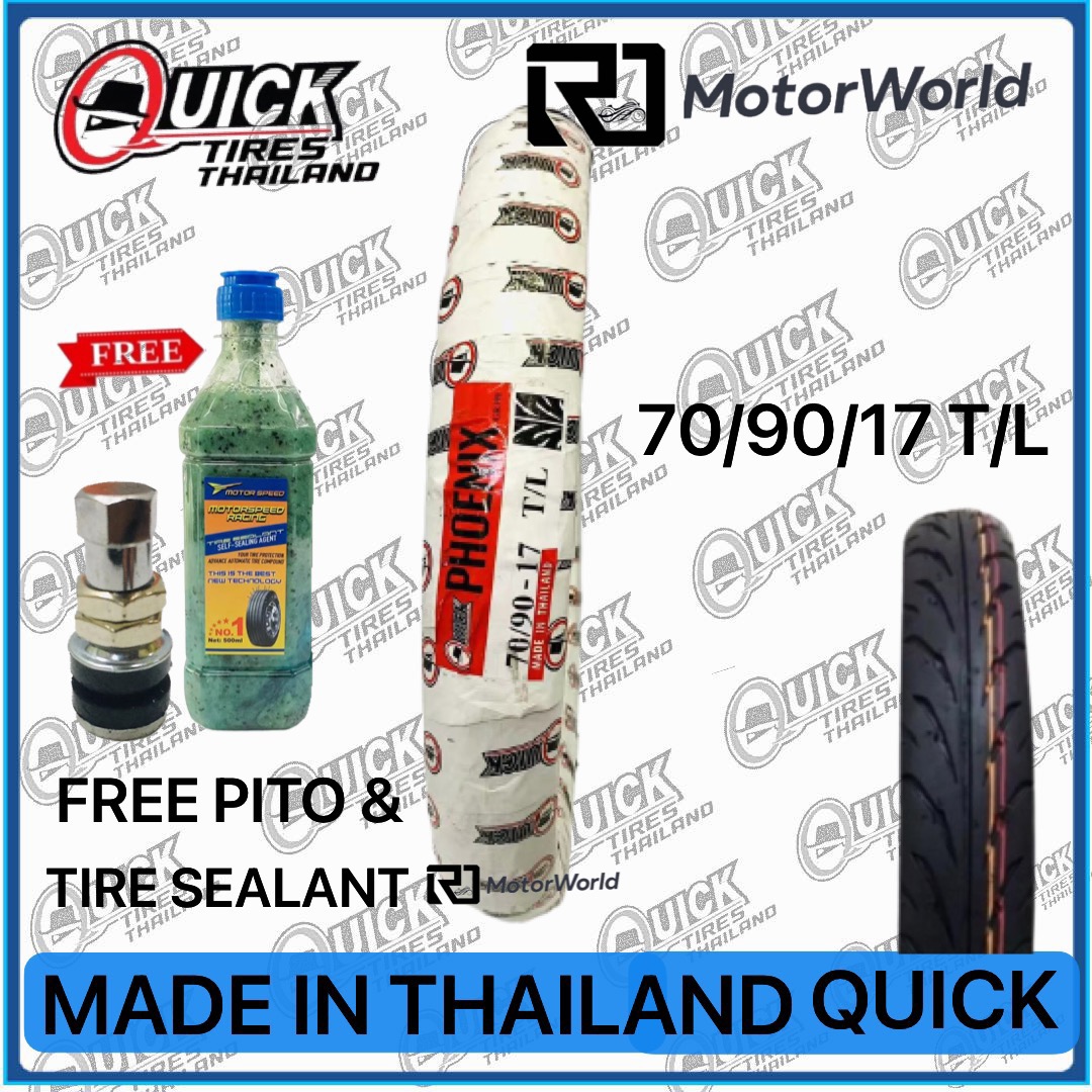 Quick Phoenix Motorcycle Tire Gulong Tubeless by 17 | Lazada PH